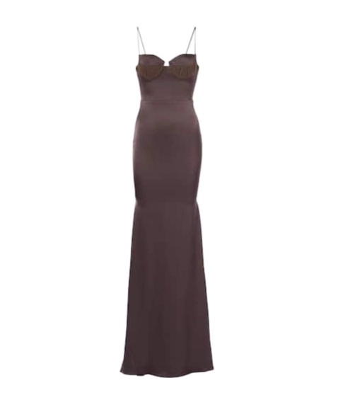 Alex Perry Satin Bustier Gown