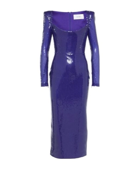 Alex Perry Sequined Midi Dress