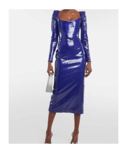 Alex Perry Sequined Midi Dress
