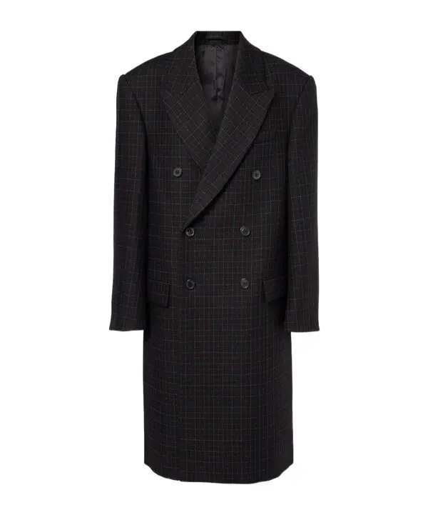 Wardrobe.NYC Plaid Double-breasted Coat