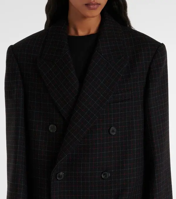 Wardrobe.NYC Plaid Double-breasted Coat