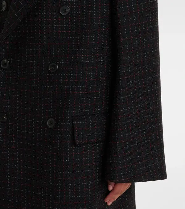 Wardrobe.NYC Plaid Double-breasted Coat