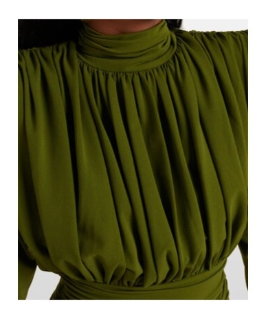Alex Perry Ruched Crepe Jersey Minidress