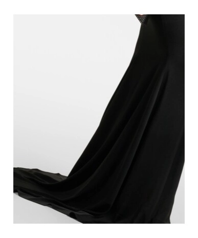 Alex Perry Gathered Strapless Satin Gown