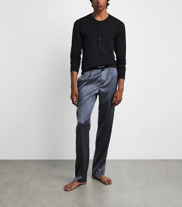 TOM FORD Stretch-cotton Henley Top