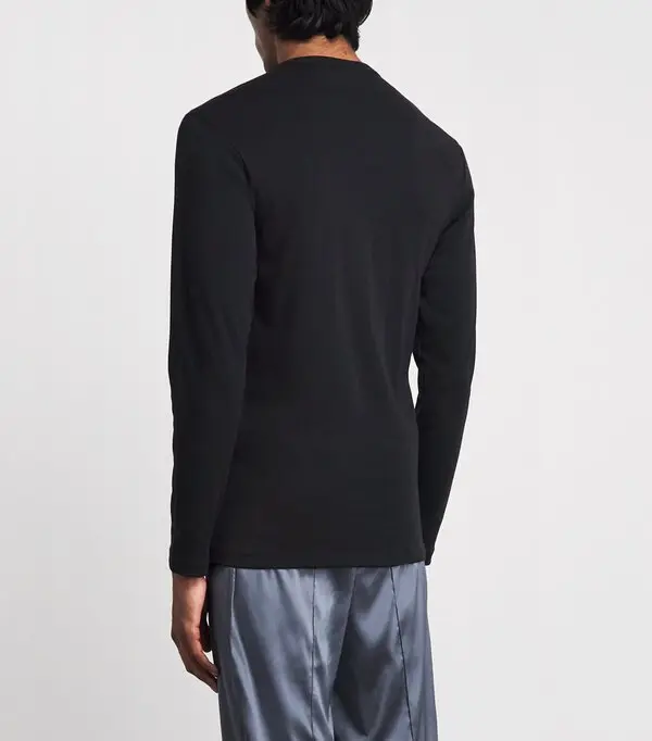 TOM FORD Stretch-cotton Henley Top