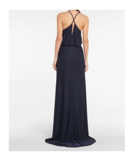 Monique Lhuillier Plunge-neck Gown