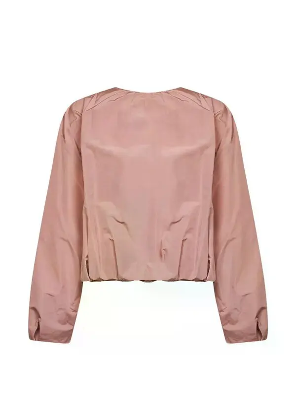 Max Mara Gathered Zip-up Jacket