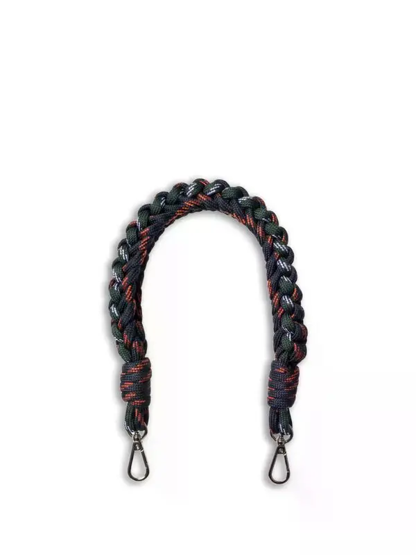 GABRIELE FRANTZEN Braided Shoulder Strap With Multi-colour Rope Detailing - Black