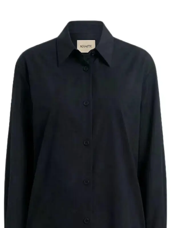 Khaite Long-sleeve Button-fastening Midi Dress