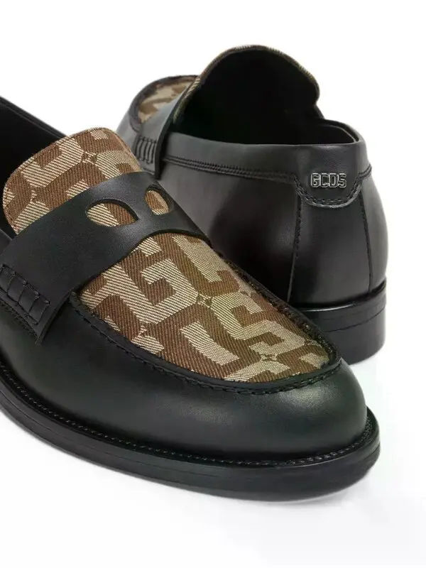 Gcds Wirdo Monogram-jacquard Loafers