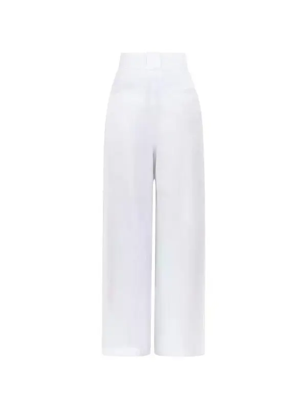 CAYET Nina Pleated Wide-leg Trousers