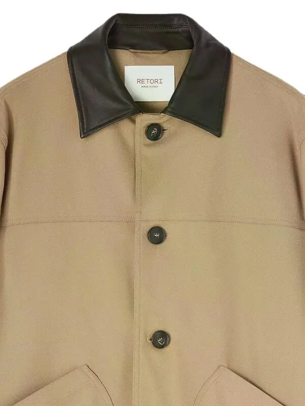 RETORI Retro I Leather Collar Field Jacket
