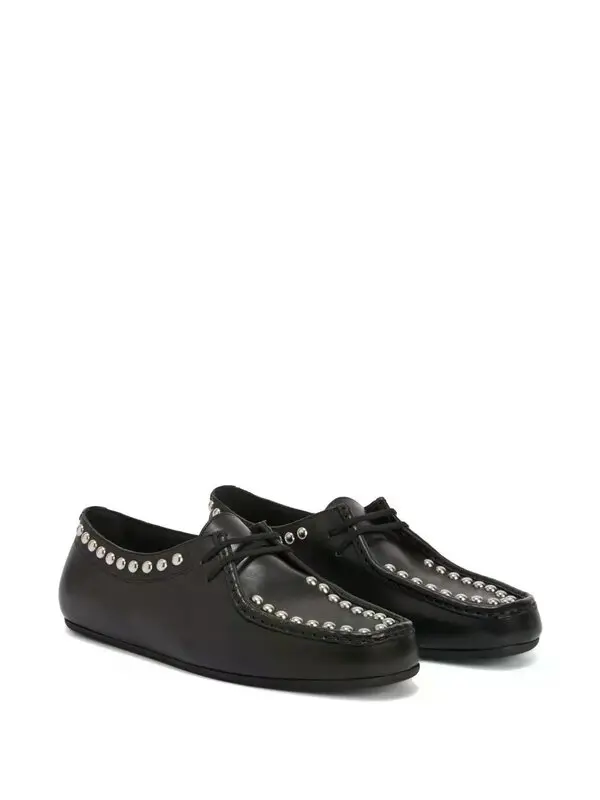 JIL SANDER Hood Loafers With Stud Embellishments