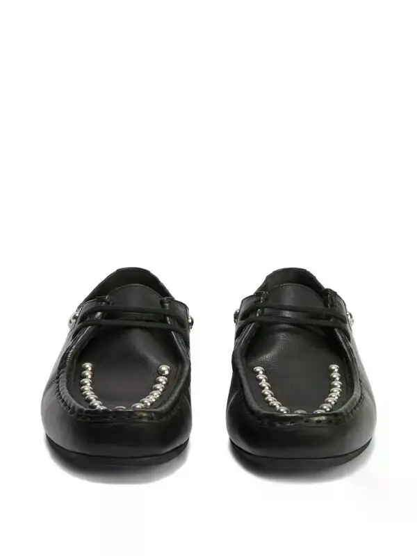 JIL SANDER Hood Loafers With Stud Embellishments