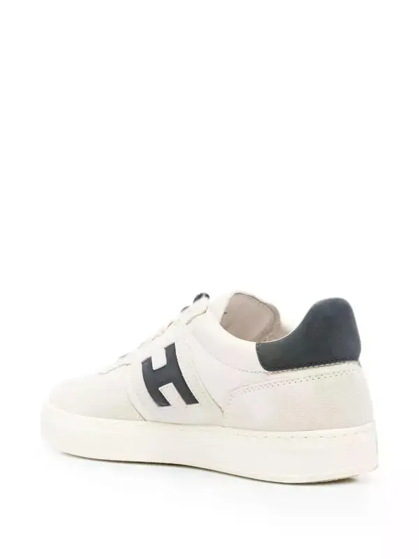 Hogan H-tv Logo-patch Panelled Sneakers