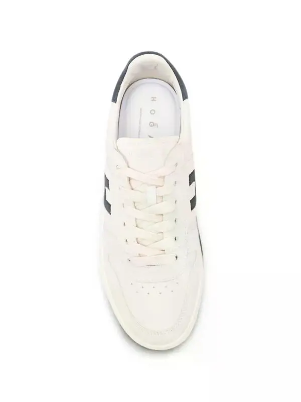 Hogan H-tv Logo-patch Panelled Sneakers