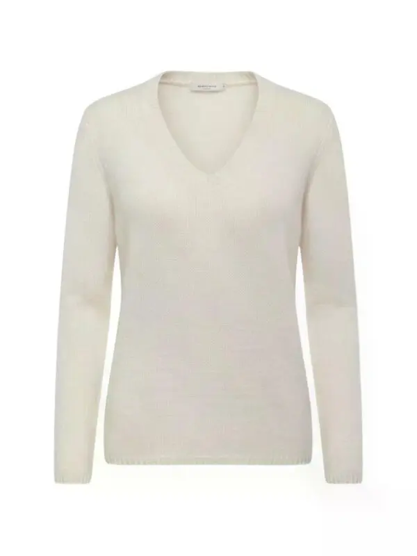 Gabriela Hearst V-neck Long Sleeve Sweater - Neutrals