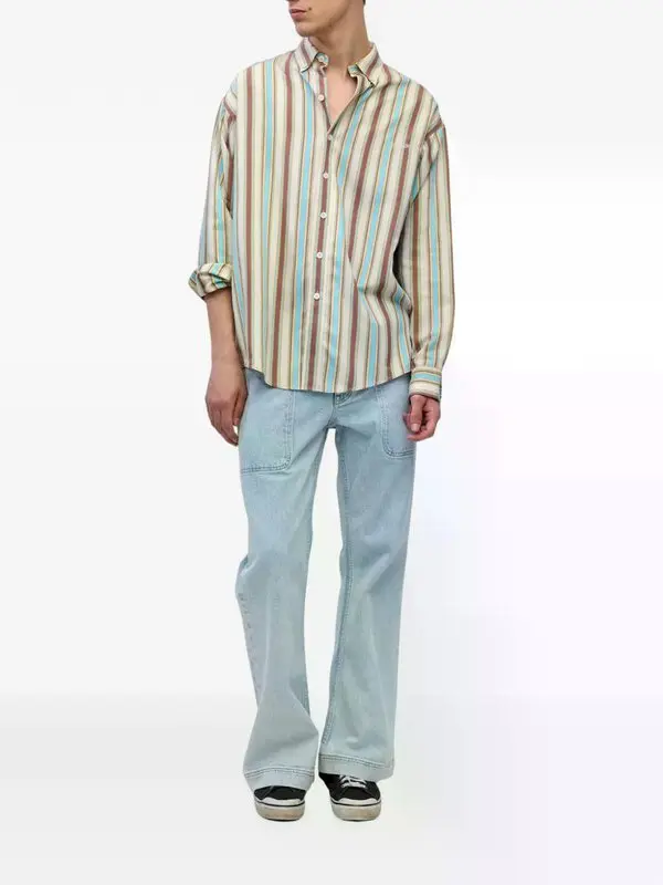 SANDERLAK Striped Button-down Shirt