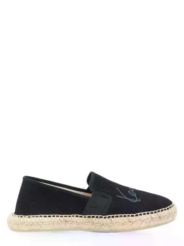 Kenzo Logo-embroidered Canvas Espadrilles