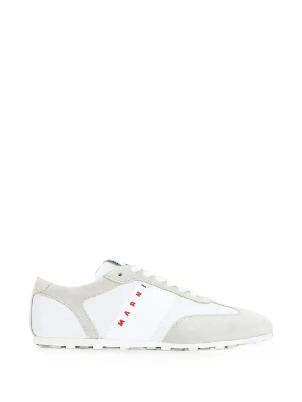 Marni Logo Detail Suede Panel Sneakers