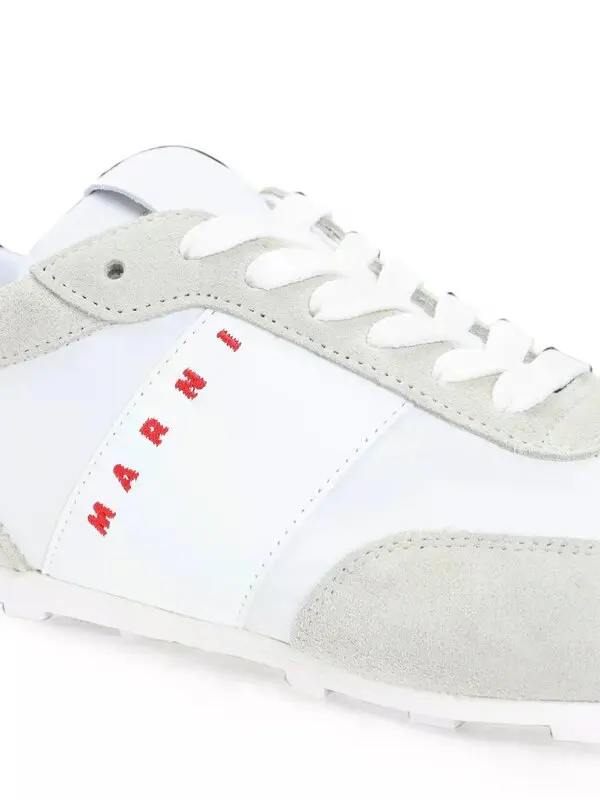 Marni Logo Detail Suede Panel Sneakers