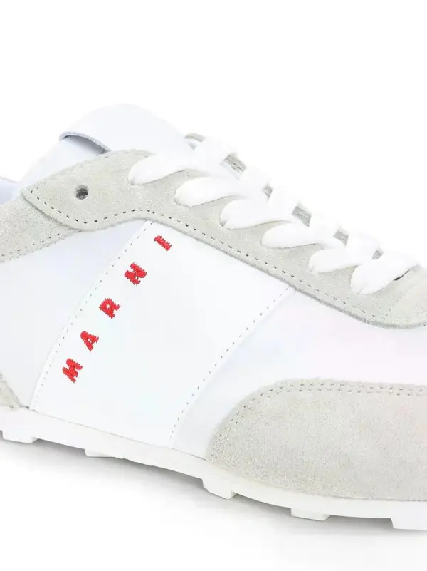Marni Logo Detail Suede Panel Sneakers