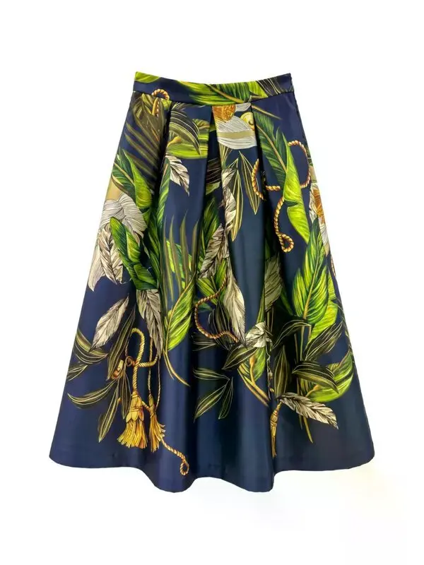 LUNATICA MILANO Leaf-print Skirt