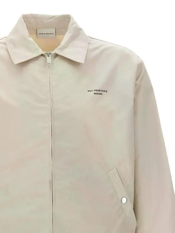 Drole De Monsieur Slogan-print Zip-up Jacket