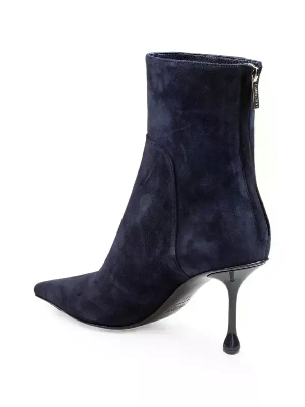 JIMMY CHOO Cycas Suede Pointed Toe Stiletto Heeled Boots
