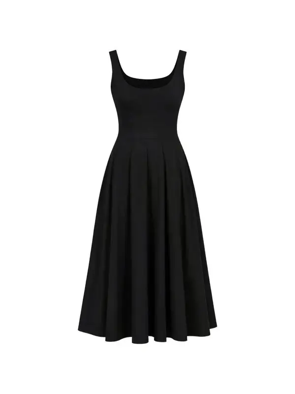 REFORMATION Rou Sleeveless Pleated Midi Dress