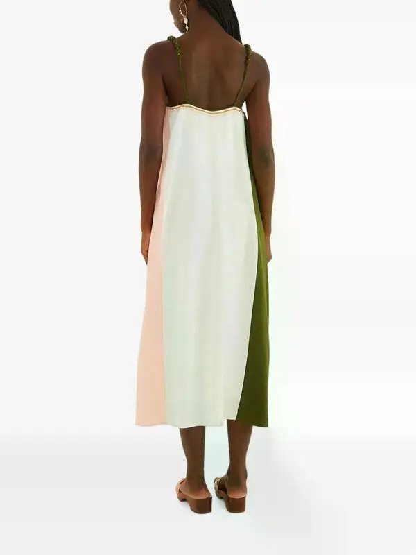 Farm Rio Embroidered Parrot A-line Dress
