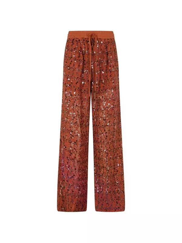 Essentiel Antwerp Jenims Sequin-embellished Trousers - Orange
