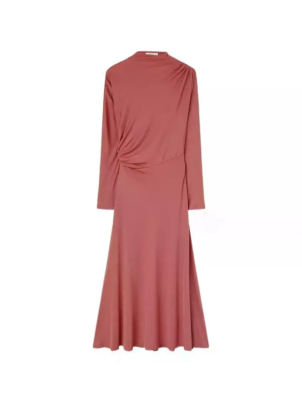RETORI Draped Mock-neck Midi Dress
