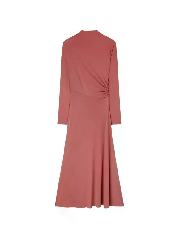 RETORI Draped Mock-neck Midi Dress