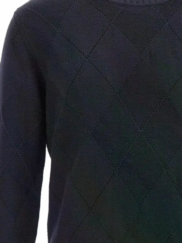 KANGRA Diamond-knit Virgin Wool Sweater