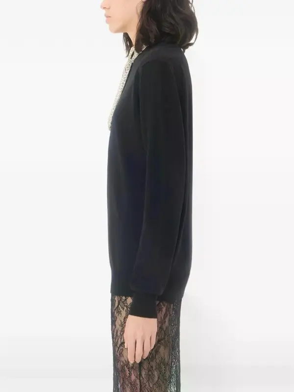 Valentino Garavani Embroidered Wool Sweater