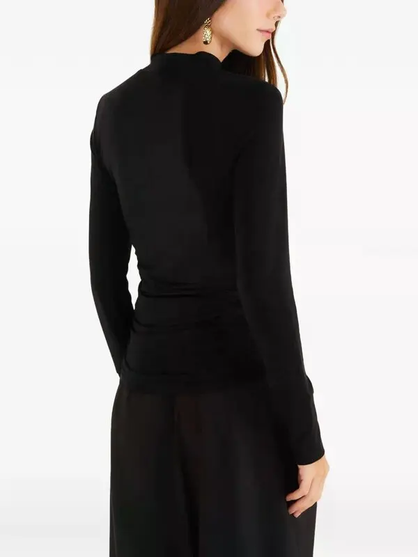 Farm Rio High-neck Ruched Top