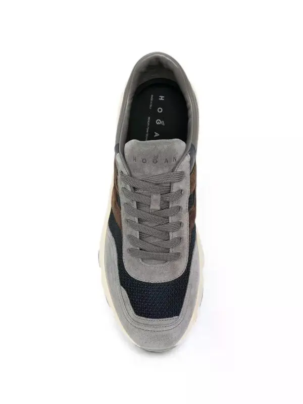 Hogan Logo-patch Panelled Sneakers