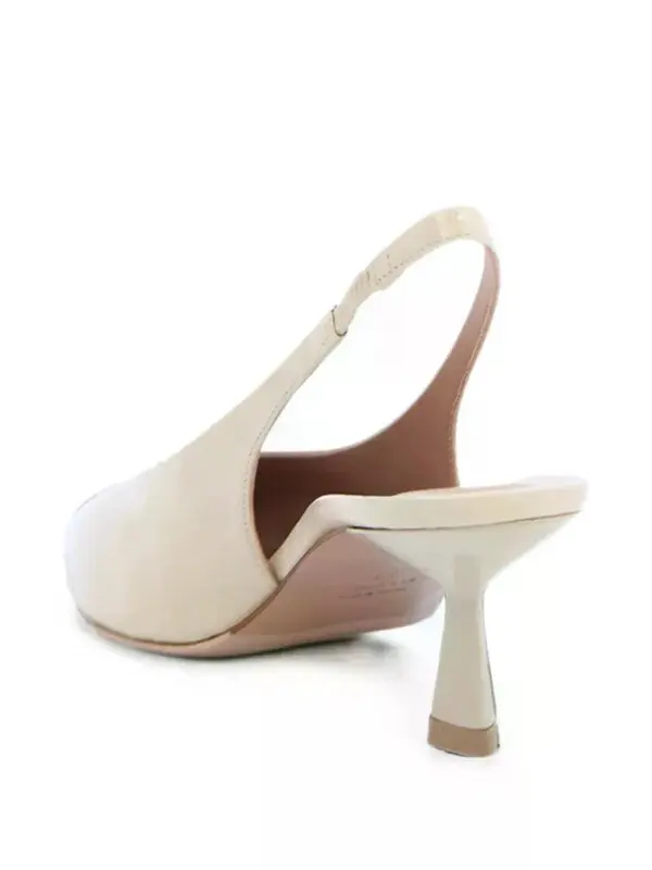 NOTABENE Emmely Patent Slingback Pumps - Neutrals