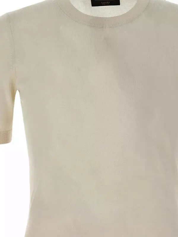 GRAN SASSO Short-sleeve Silk T-shirt