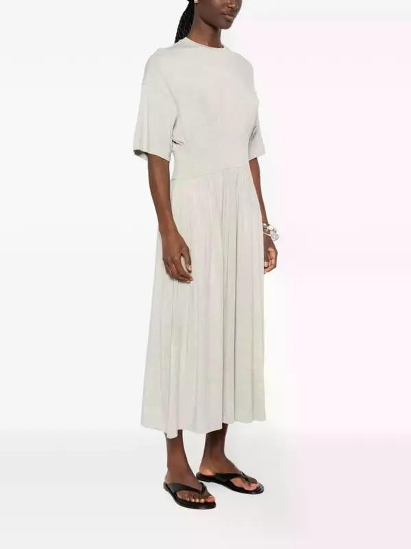 TOTEME Gathered-waist Midi Dress