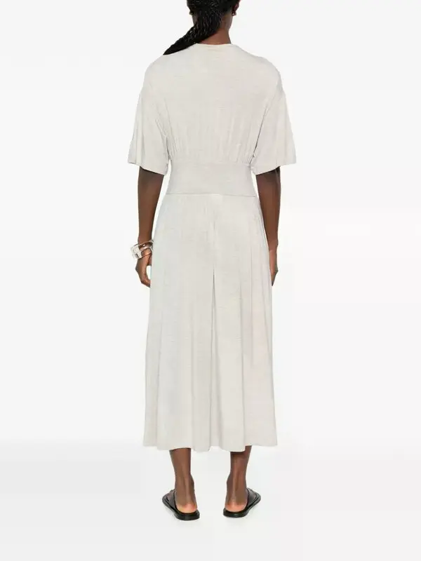 TOTEME Gathered Waist Midi Dress - Grey