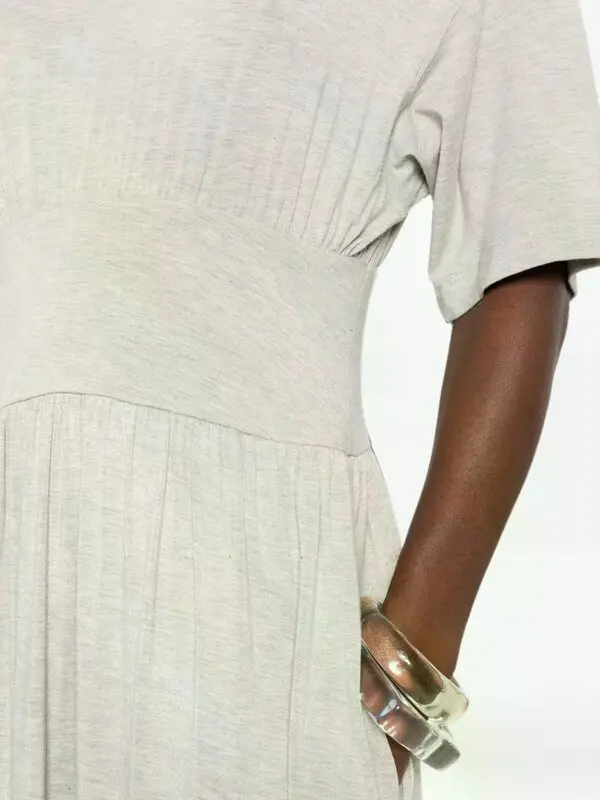 TOTEME Gathered Waist Midi Dress - Grey