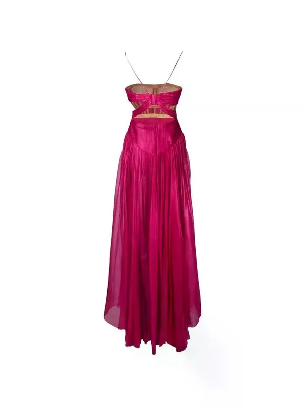 MARIA LUCIA HOHAN Allar Pleated Silk Gown - Pink