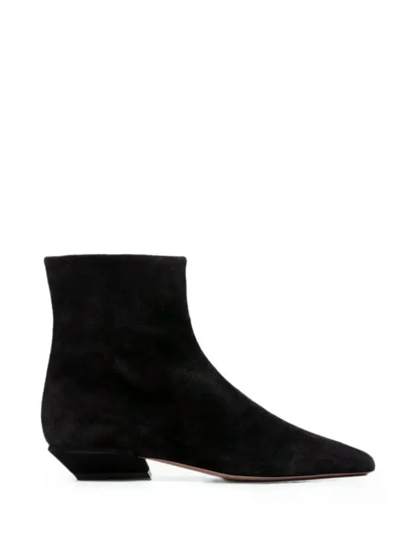 Paris Texas Bettina Suede Pointed-toe Boots - Black