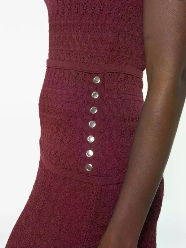 Sandro Button-embellished Maxi Dress