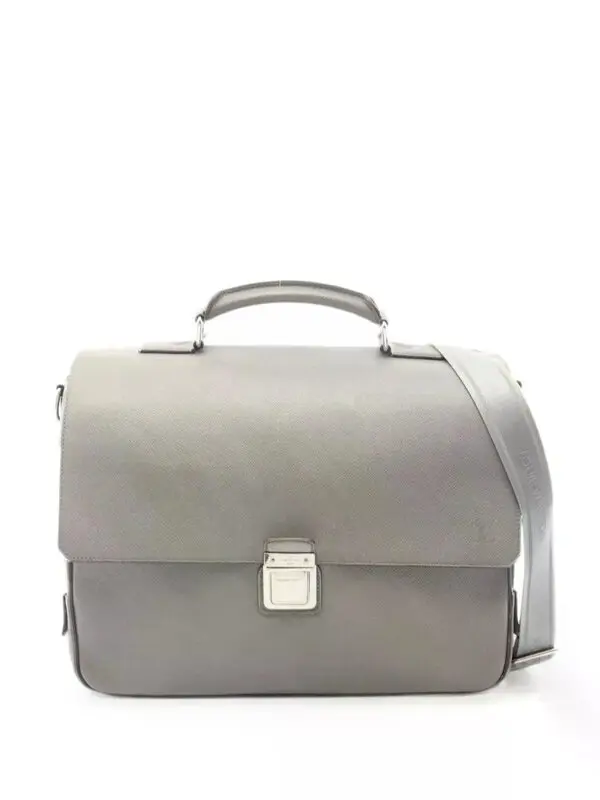 LOUIS VUITTON 2010 Gm Vasili Taiga-glacier Briefcase - Grey