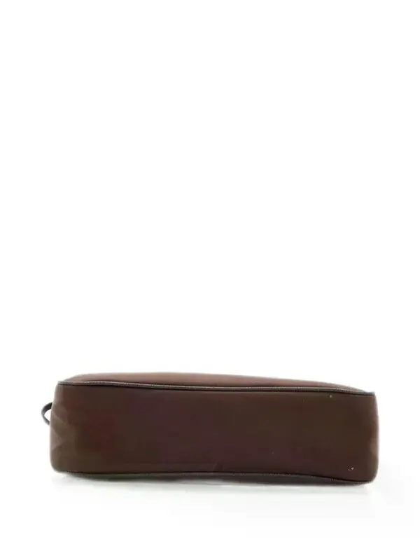 Prada Re-edition 2005 Tessuto With Saffiano Leather Mini Hobo Bag - Brown