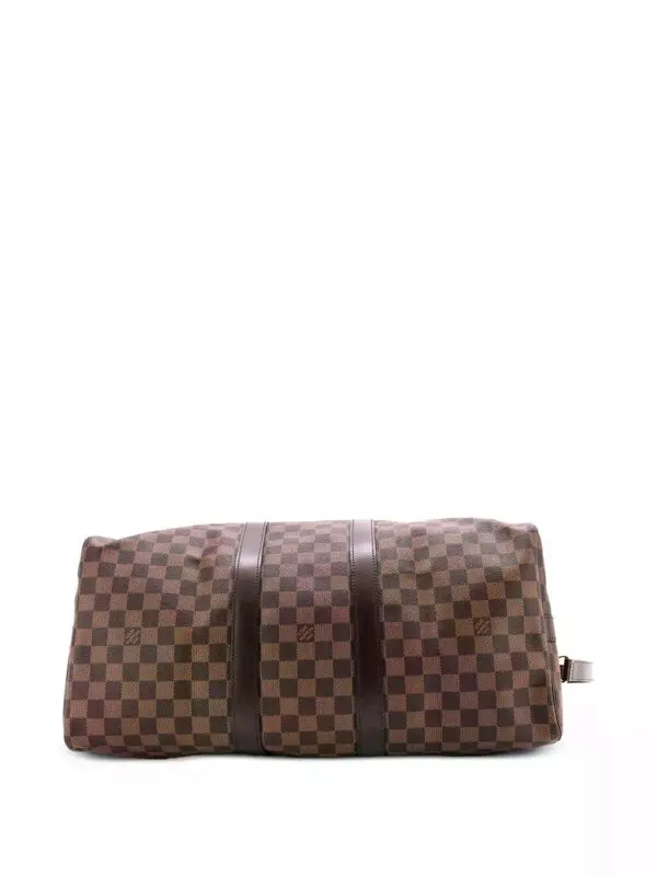 LOUIS VUITTON Keepall Bandouliere 45 Damier Travel Bag - Brown